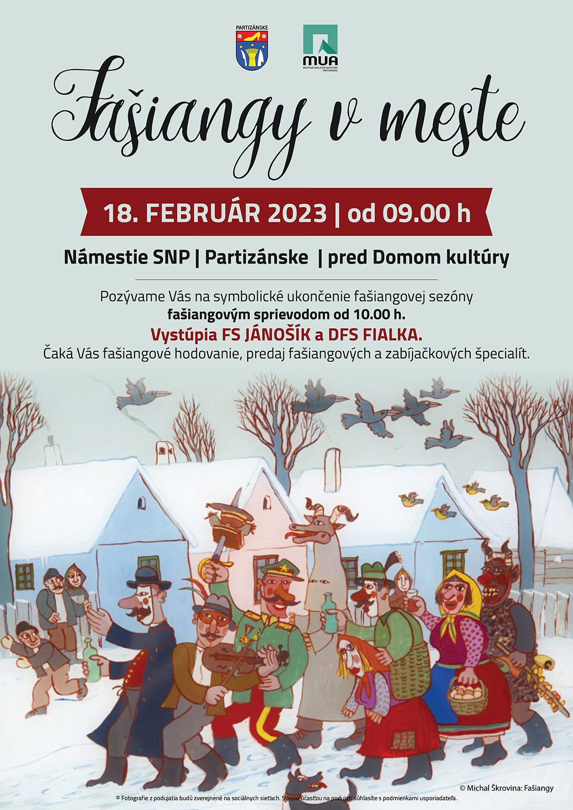 Fašiangy v meste 2023 Partizánske | Trenčín región