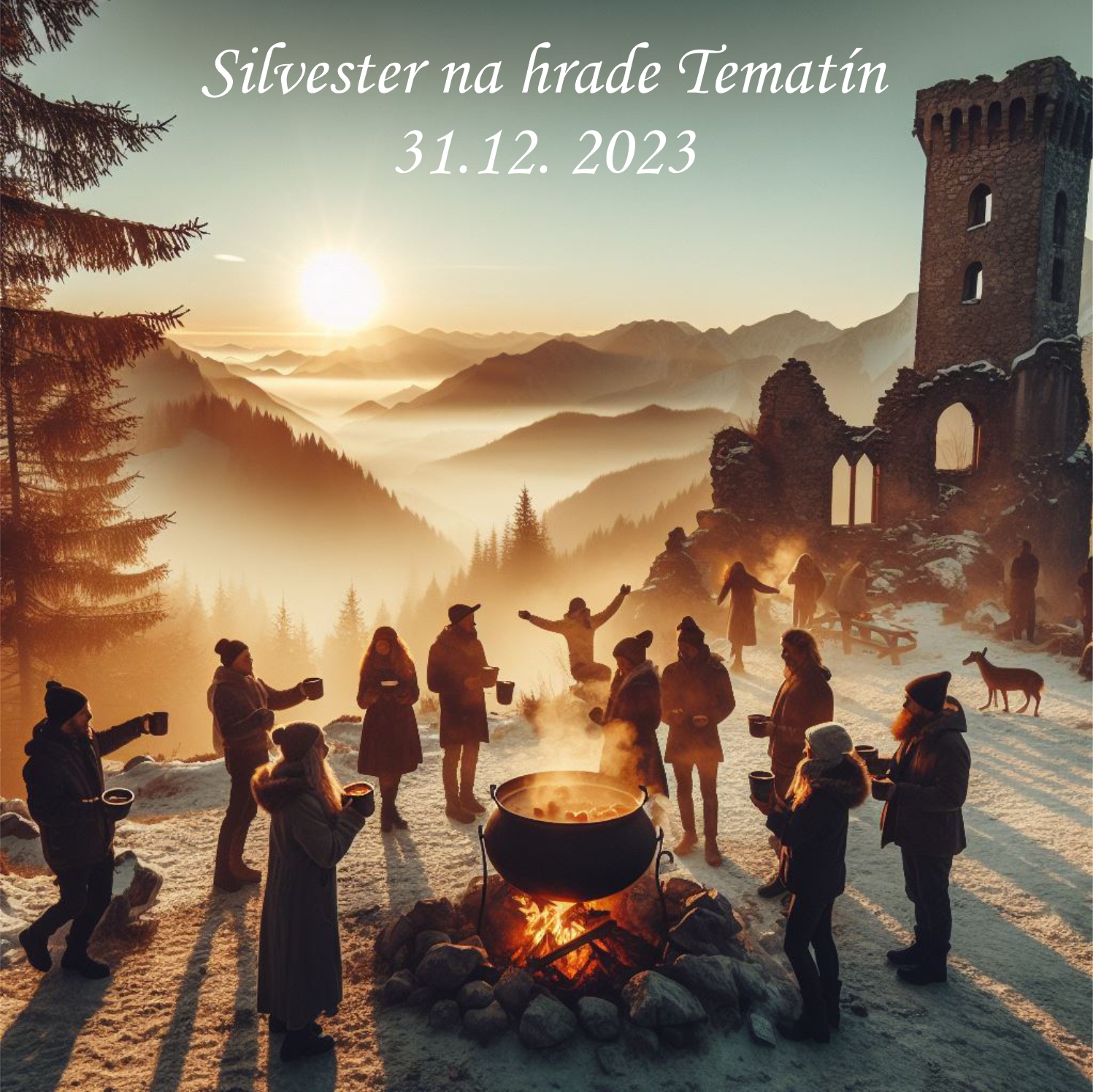 Silvester na hrade Tematín | Trenčín región